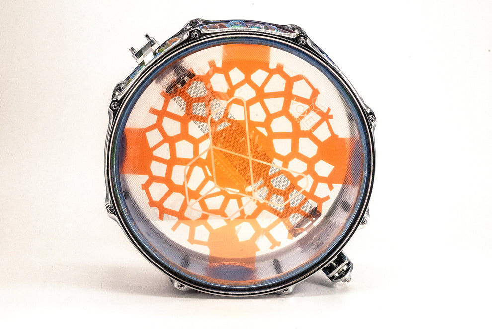 Nucleus Light Blue 3D Printed Snare Drum | Voxel Drums